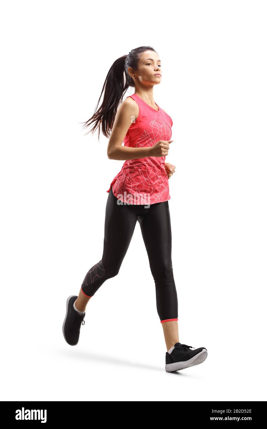 Beautiful young runner Cut Out Stock Images & Pictures - Alamy