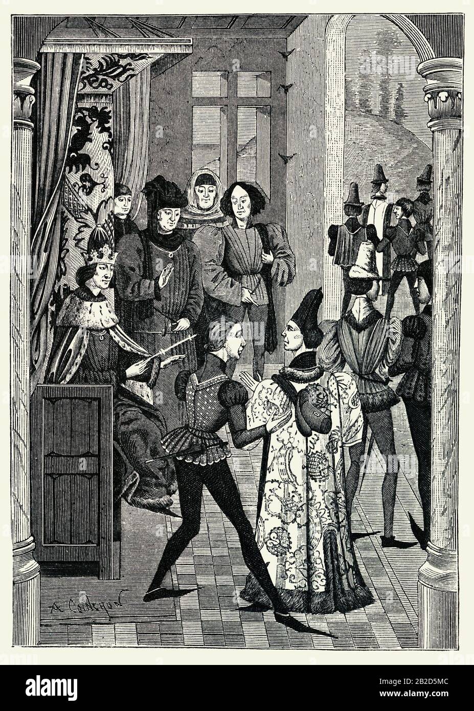 The King's Court Stock Photo - Alamy