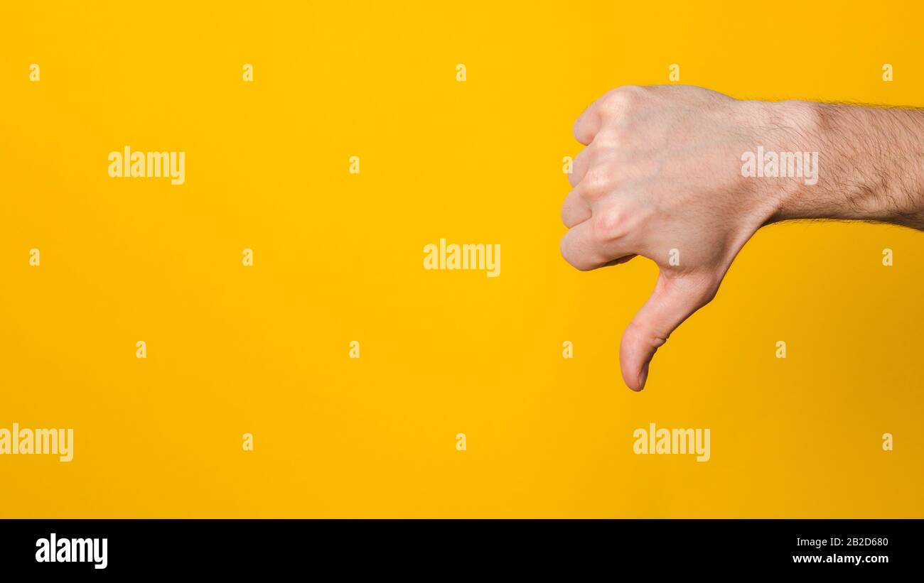 Hand negative sign symbol hi-res stock photography and images - Alamy