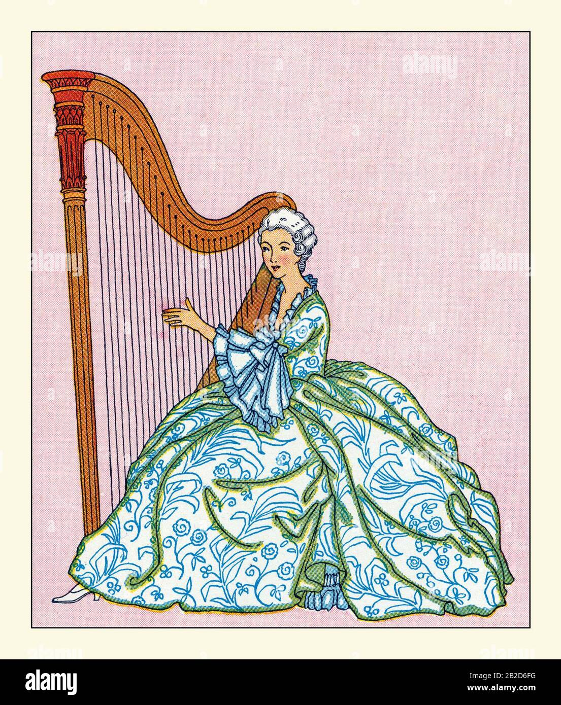 Play the harp hi-res stock photography and images - Alamy