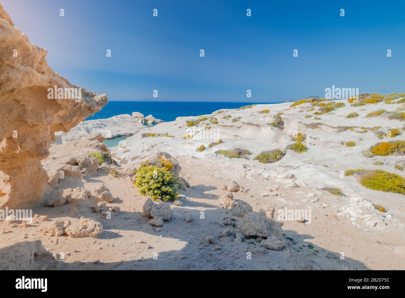 Sarakiniko white cliff milos hi-res stock photography and images - Alamy