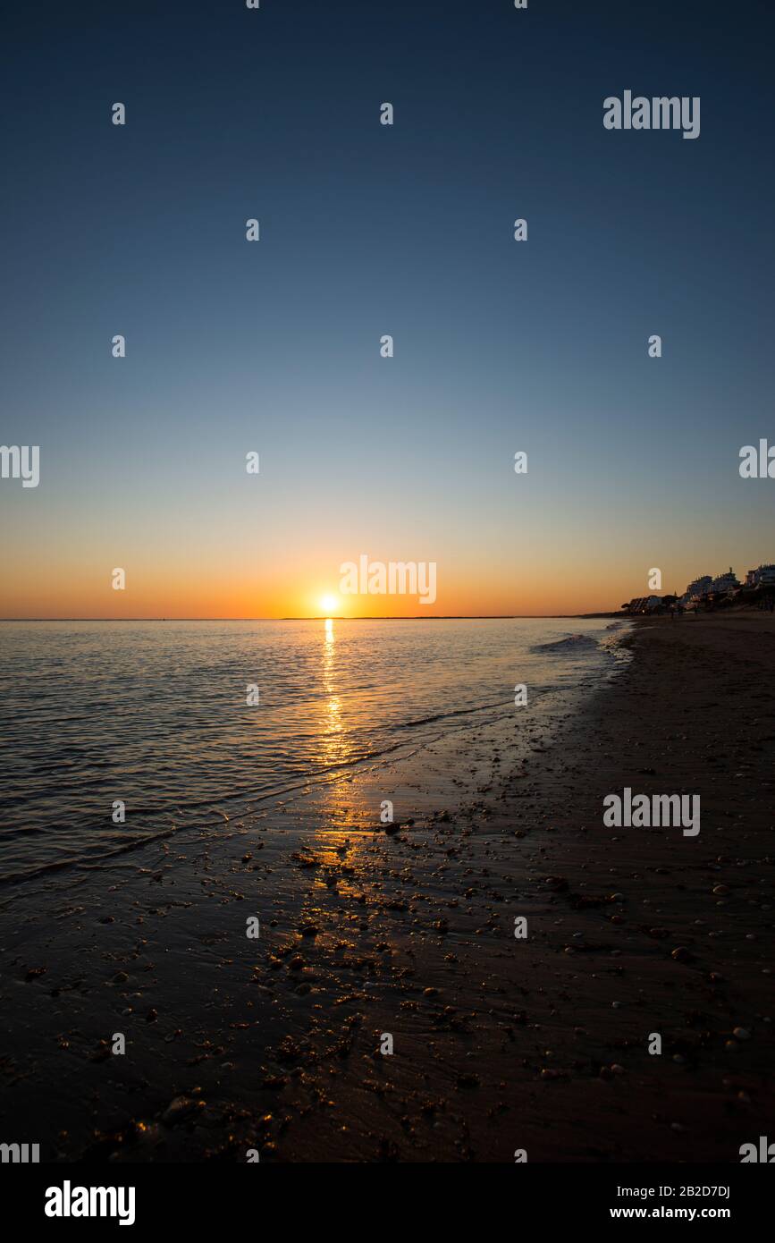 El portil beach during sunset hi-res stock photography and images - Alamy