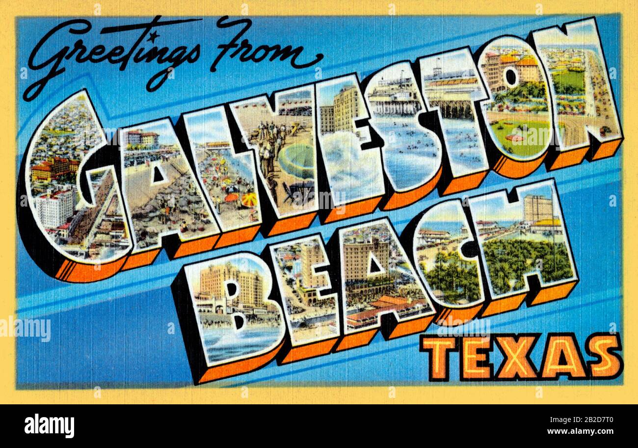 Greetings from texas postcard hi-res stock photography and images - Alamy