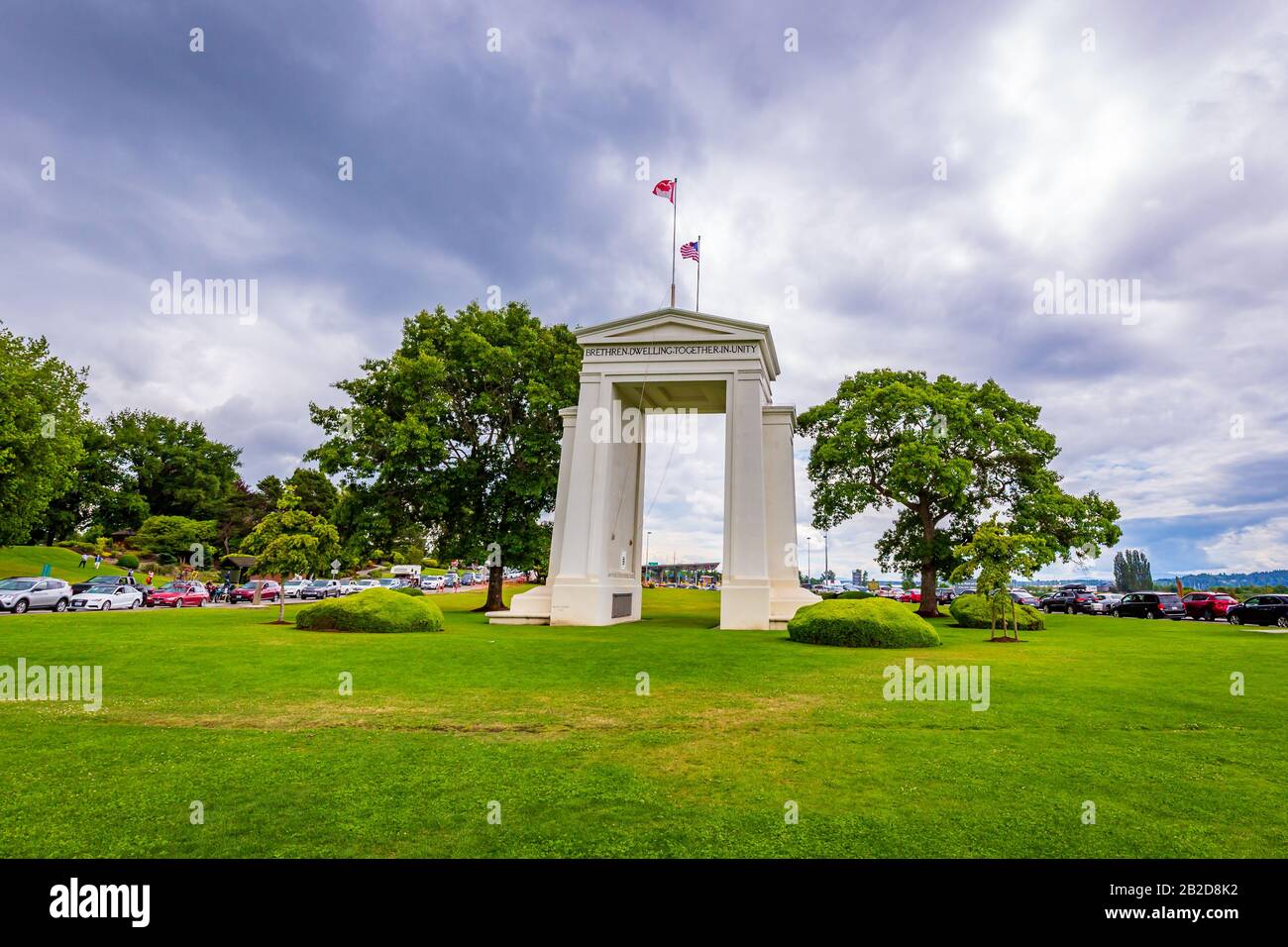 Peace arch canada united states border hi-res stock photography and ...