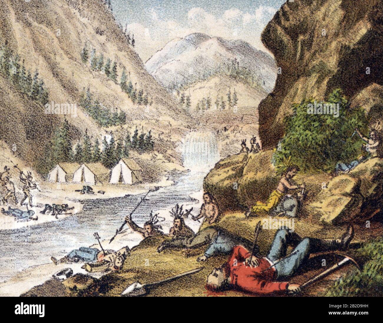 Native indian attack hi-res stock photography and images - Alamy