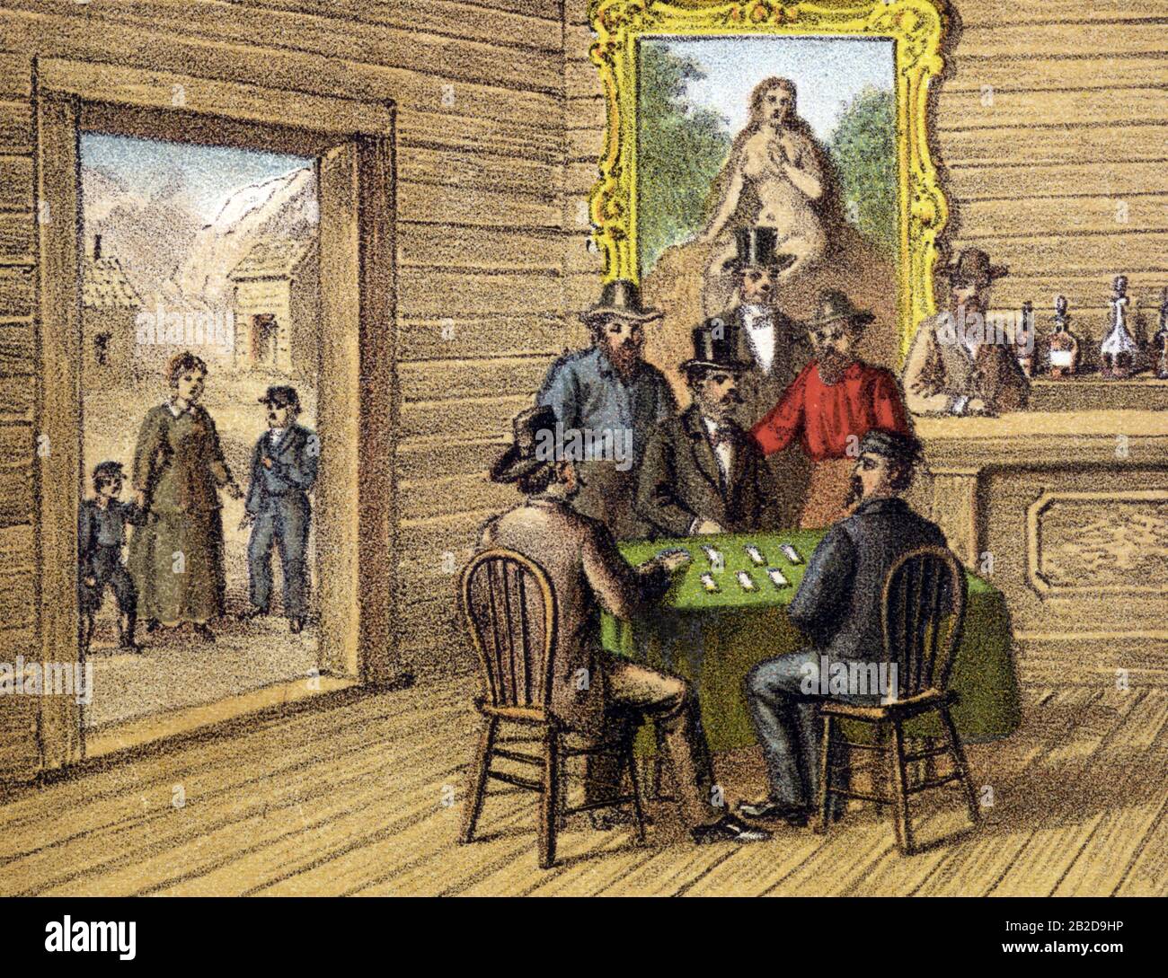 Miners playing cards Stock Photo - Alamy