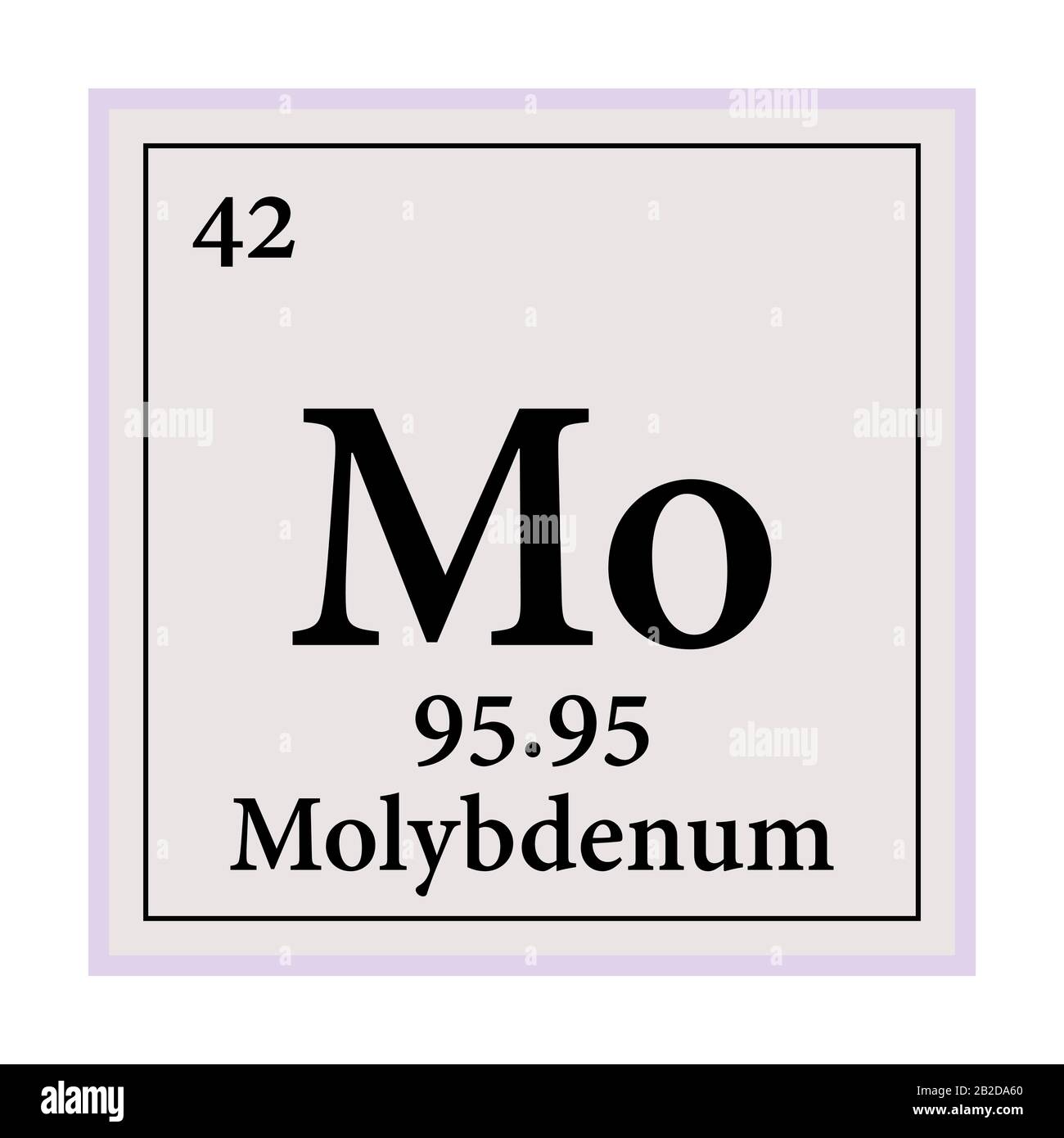 Molybdenum Periodic Table of the Elements Vector illustration eps 10 ...