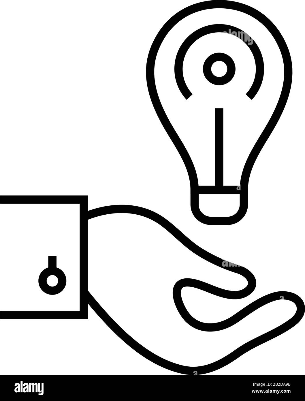 Support line icon, concept sign, outline vector illustration, linear ...