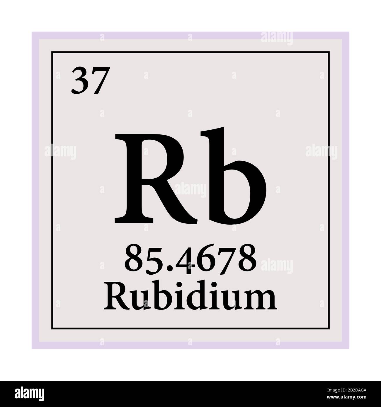 Rubidium Periodic Table Square