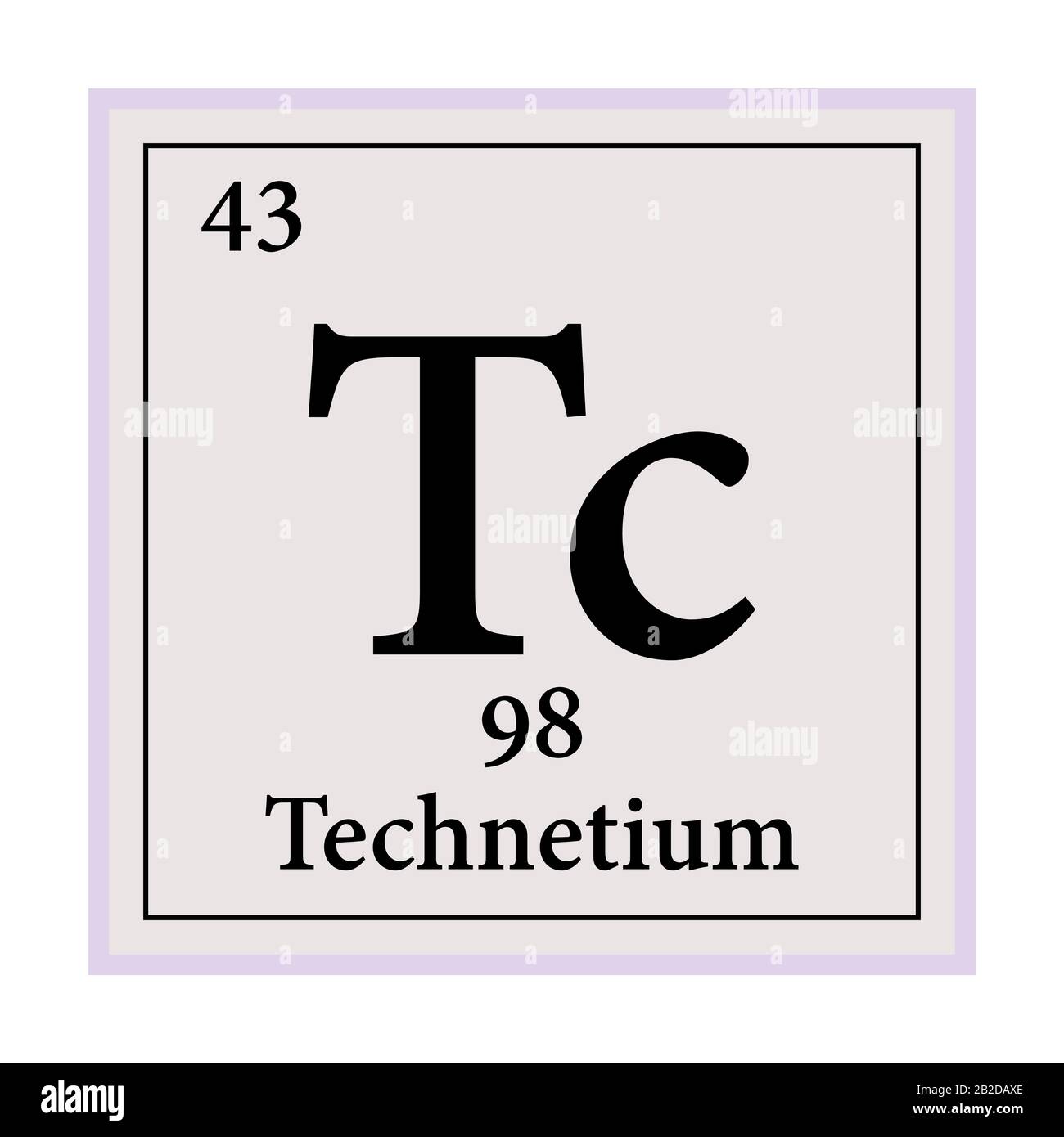 Technetium Periodic Table of the Elements Vector illustration eps 10 ...