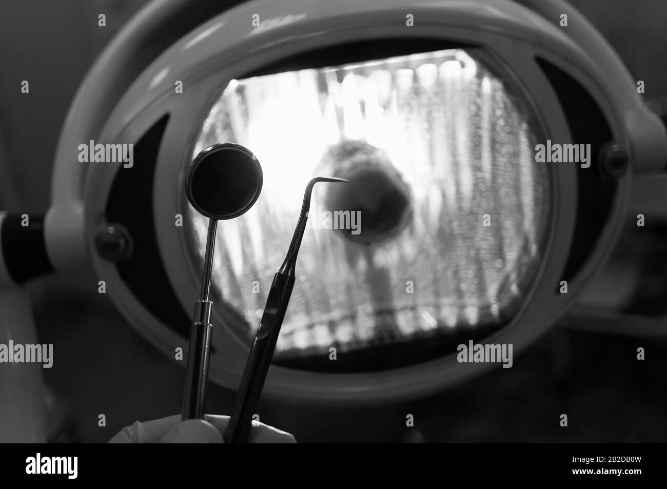 Device mirror reflection Black and White Stock Photos & Images - Alamy