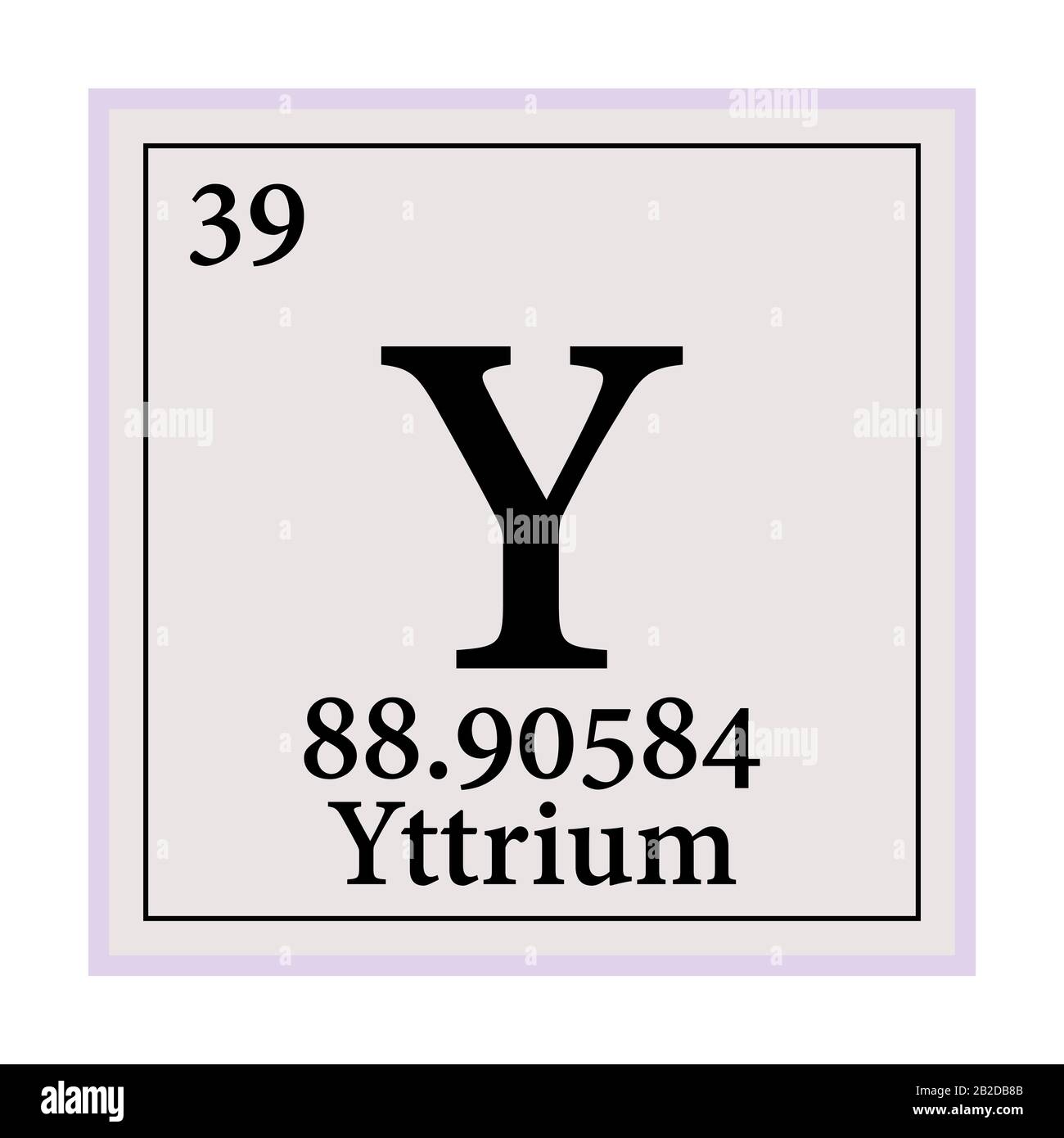 Yttrium symbol Stock Vector Images - Alamy