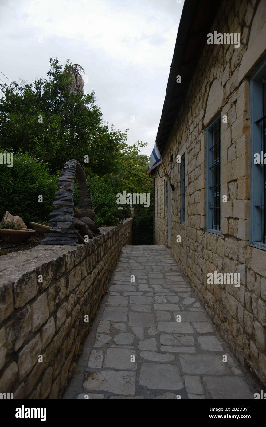 Old houses in nothern Israel town Stock Photo - Alamy