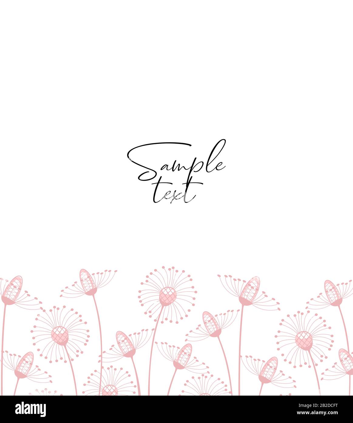 Background from silhouettes of flowers Stock Vector Image & Art - Alamy