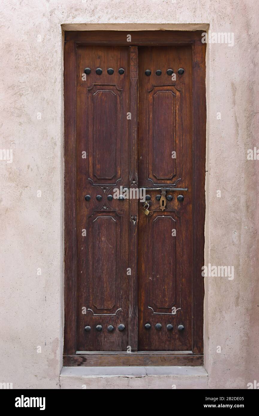 old wooden Arab door Stock Photo - Alamy