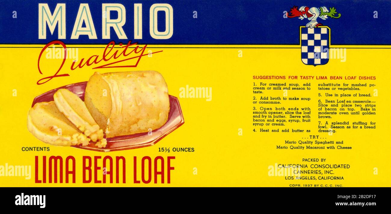 Bean can label hi-res stock photography and images - Alamy