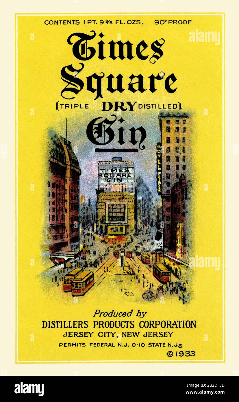 Times Square Gin Stock Photo - Alamy