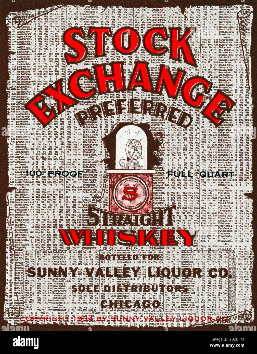 Stock Exchange Whiskey Stock Photo - Alamy