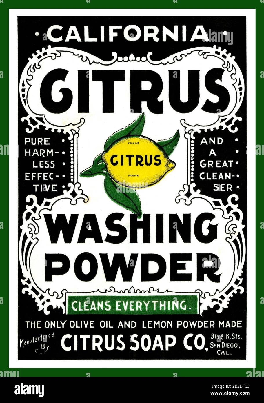 California Citrus Washing Powder Stock Photo - Alamy