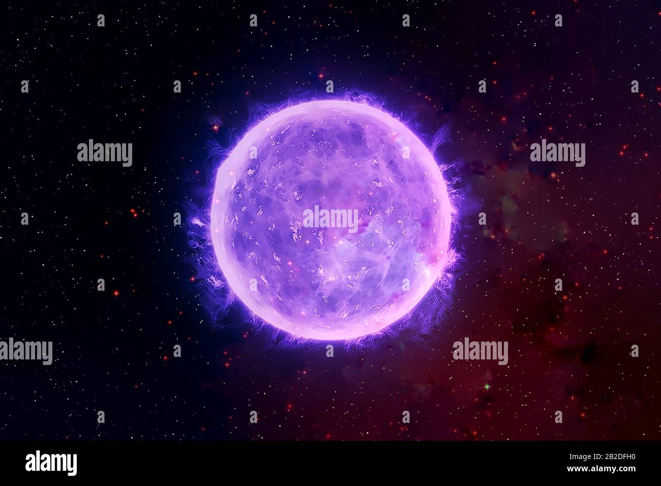 Neutron star on the background of the galaxy. Elements of this image ...