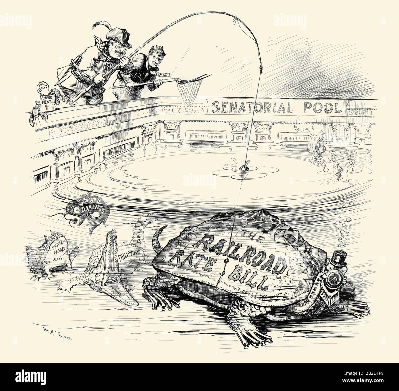 The Railroad Rate Bill Stock Photo - Alamy