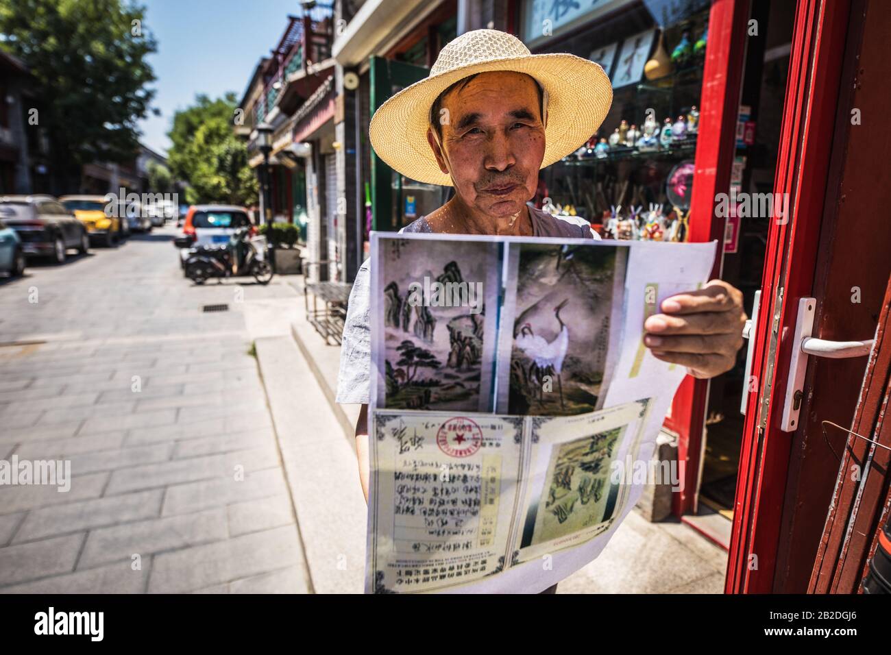 BEIJING, СHINA - JUNE 01, 2019: Old Chinese street artist Stock Photo ...
