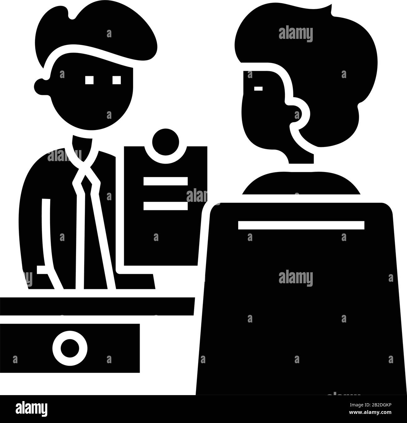 Job application black icon, concept illustration, vector flat symbol ...