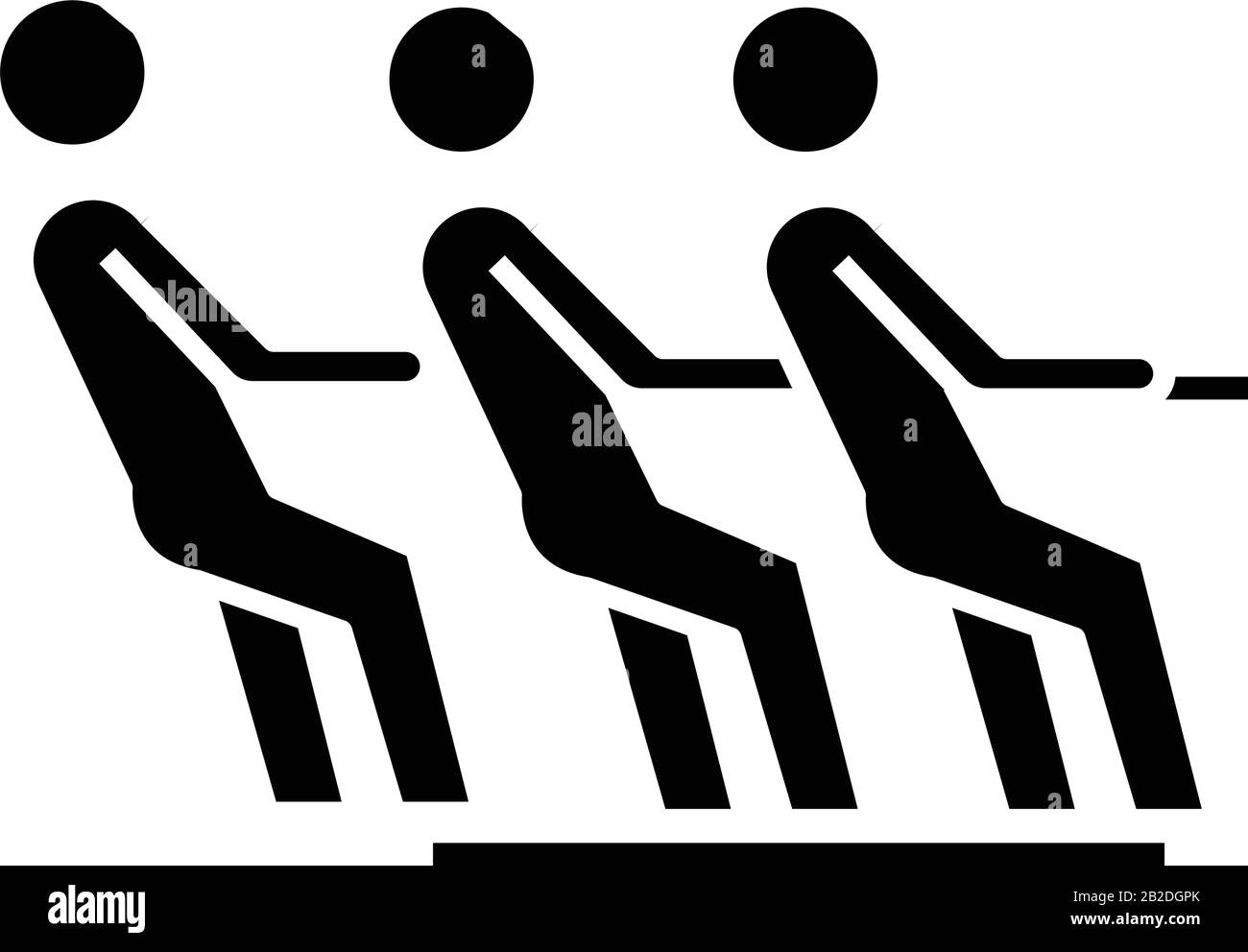 Joint work black icon, concept illustration, vector flat symbol, glyph ...