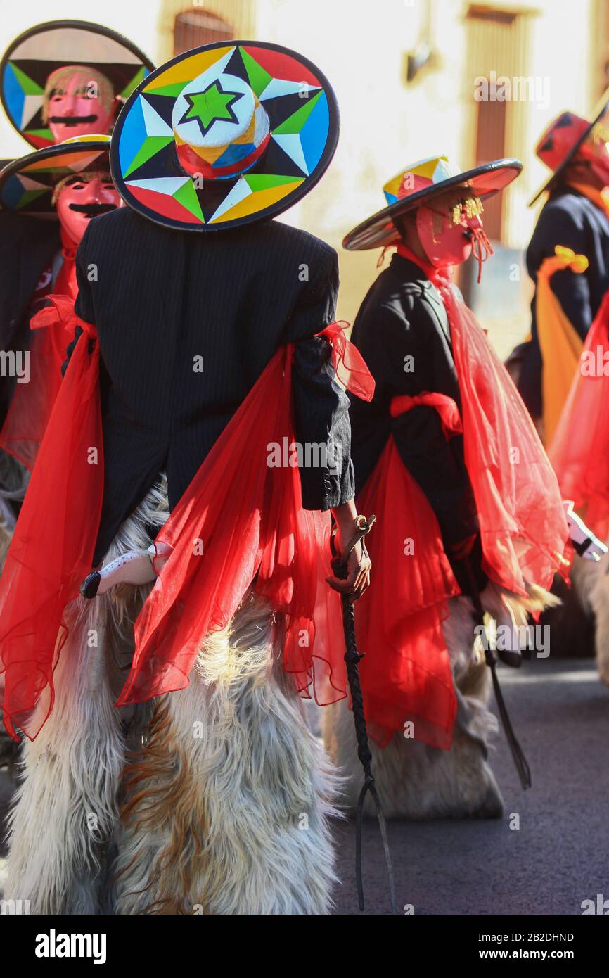 a group of chivarrudo dancers is a very popular carnival character in ...