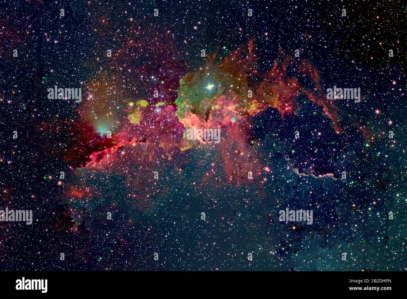 Fantastic galaxy in deep space with stars. Elements of this image were ...