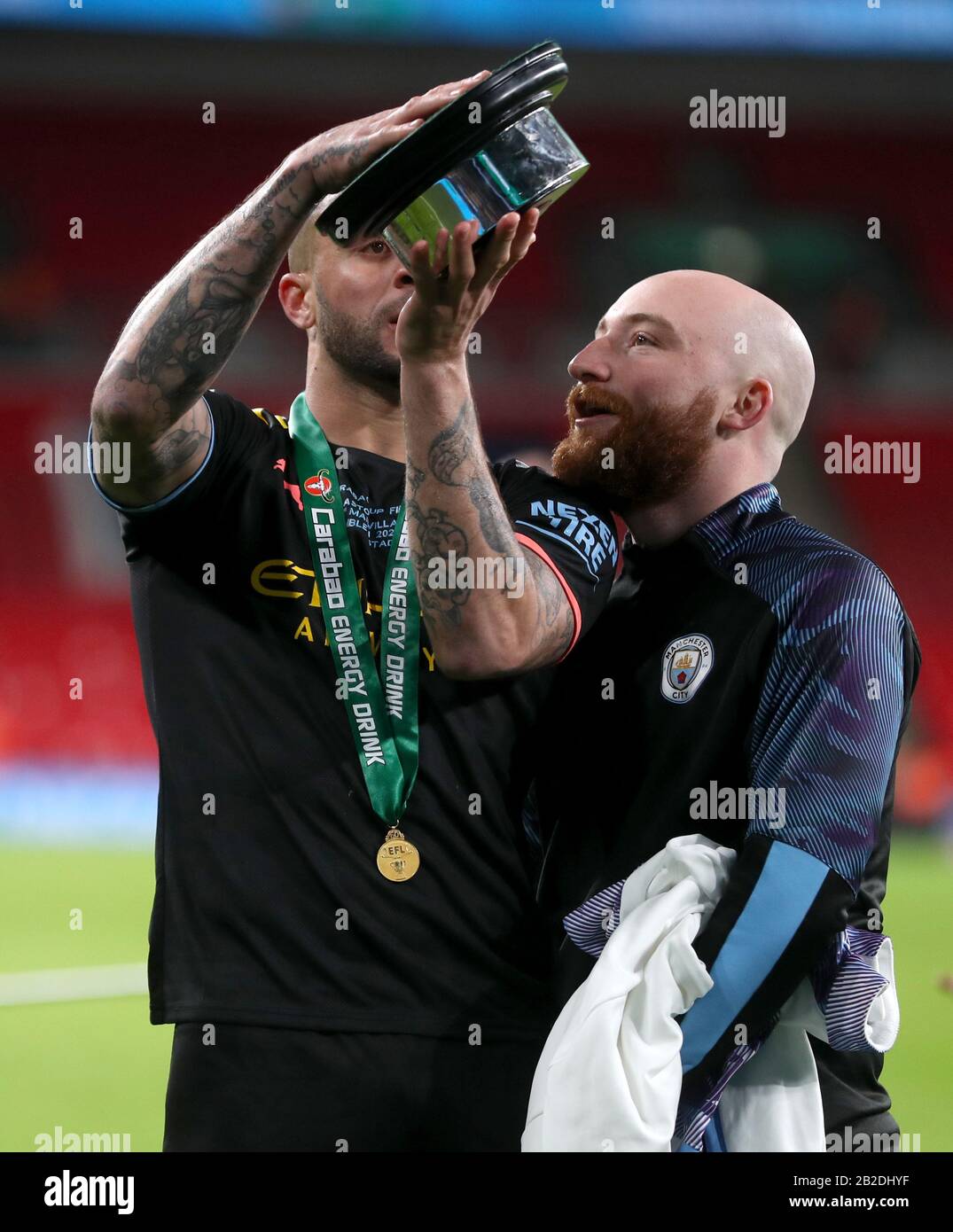 Manchester City Kit Man Brandon Ashton celebrates after his side win ...