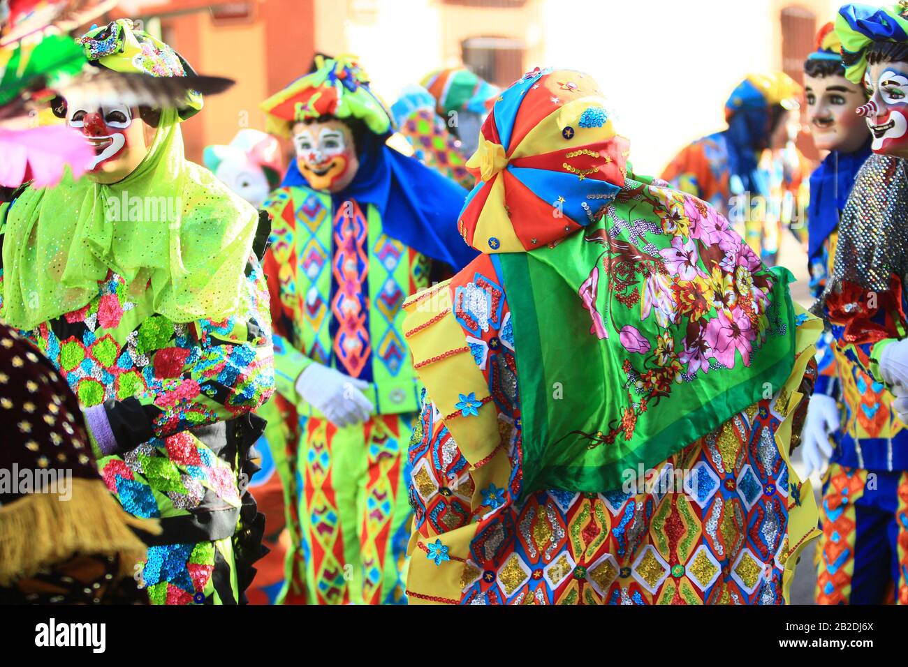 clowns are a very popular character in the mexican carnival Stock Photo ...