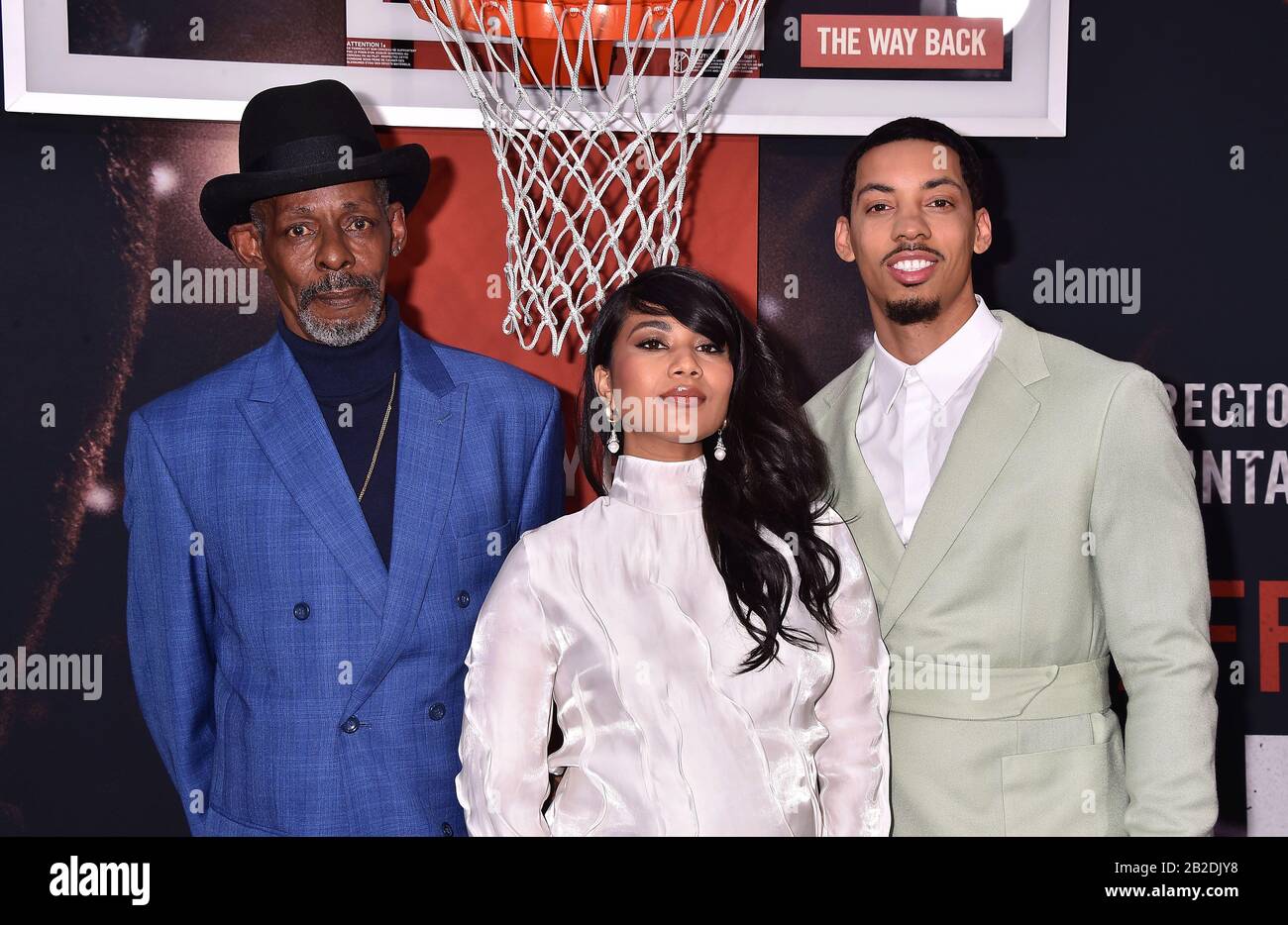 LOS ANGELES, CA - MARCH 01: Melvin Gregg (R) and family attend the ...