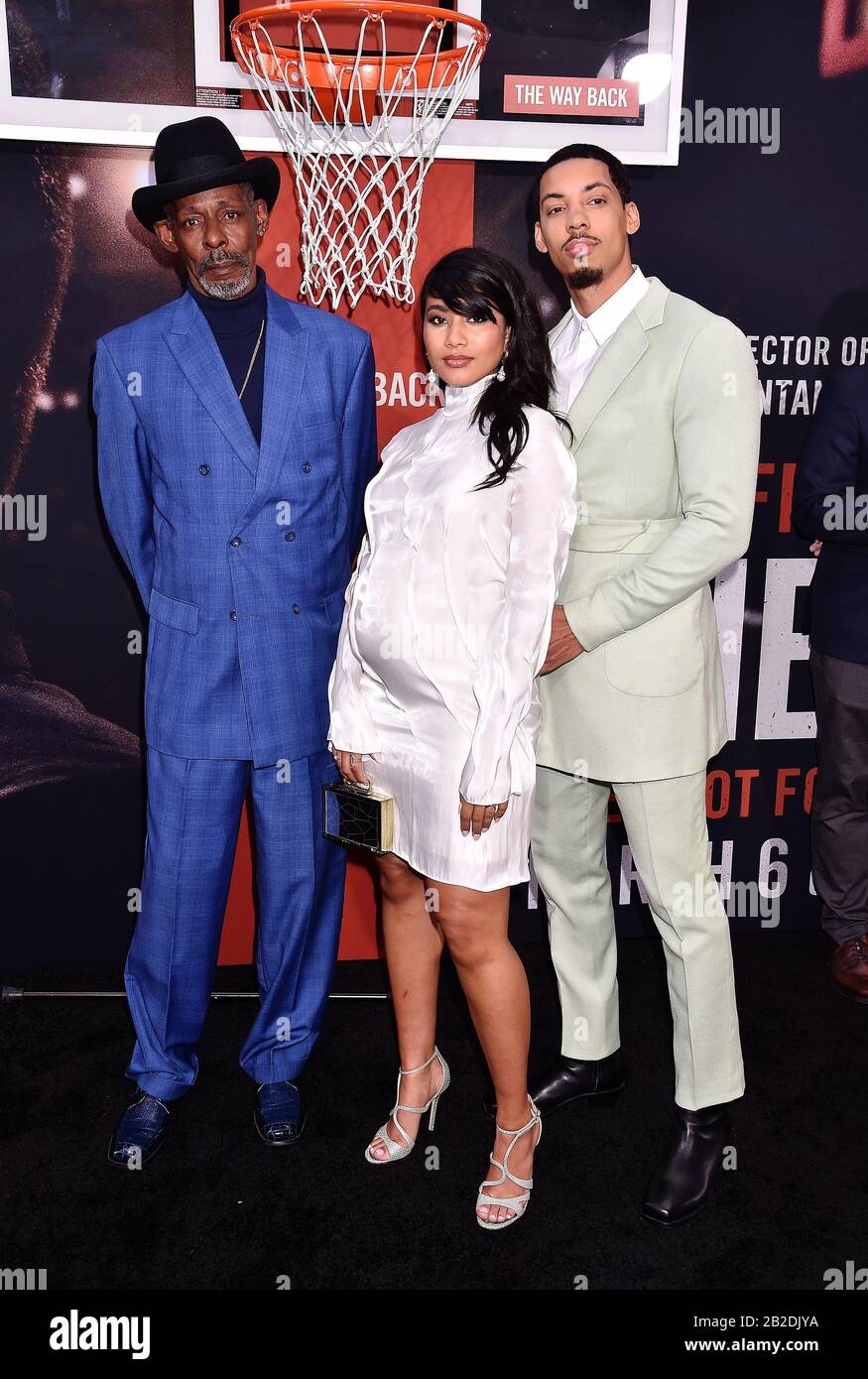 LOS ANGELES, CA - MARCH 01: Melvin Gregg (R) and family attend the ...