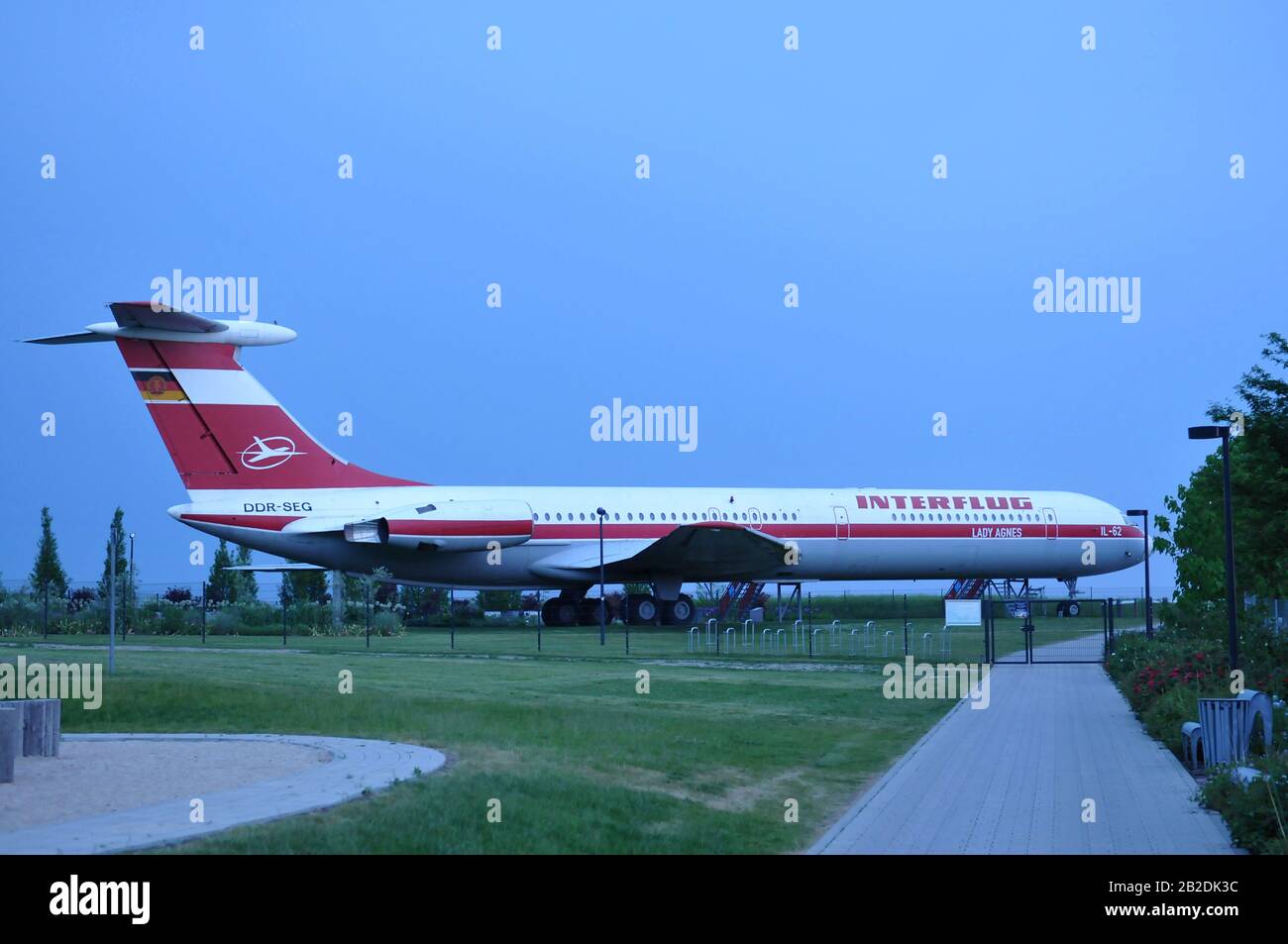 Flugzeug ´Lady Agnes´, Stoelln, Brandenburg, Deutschland Stock Photo ...