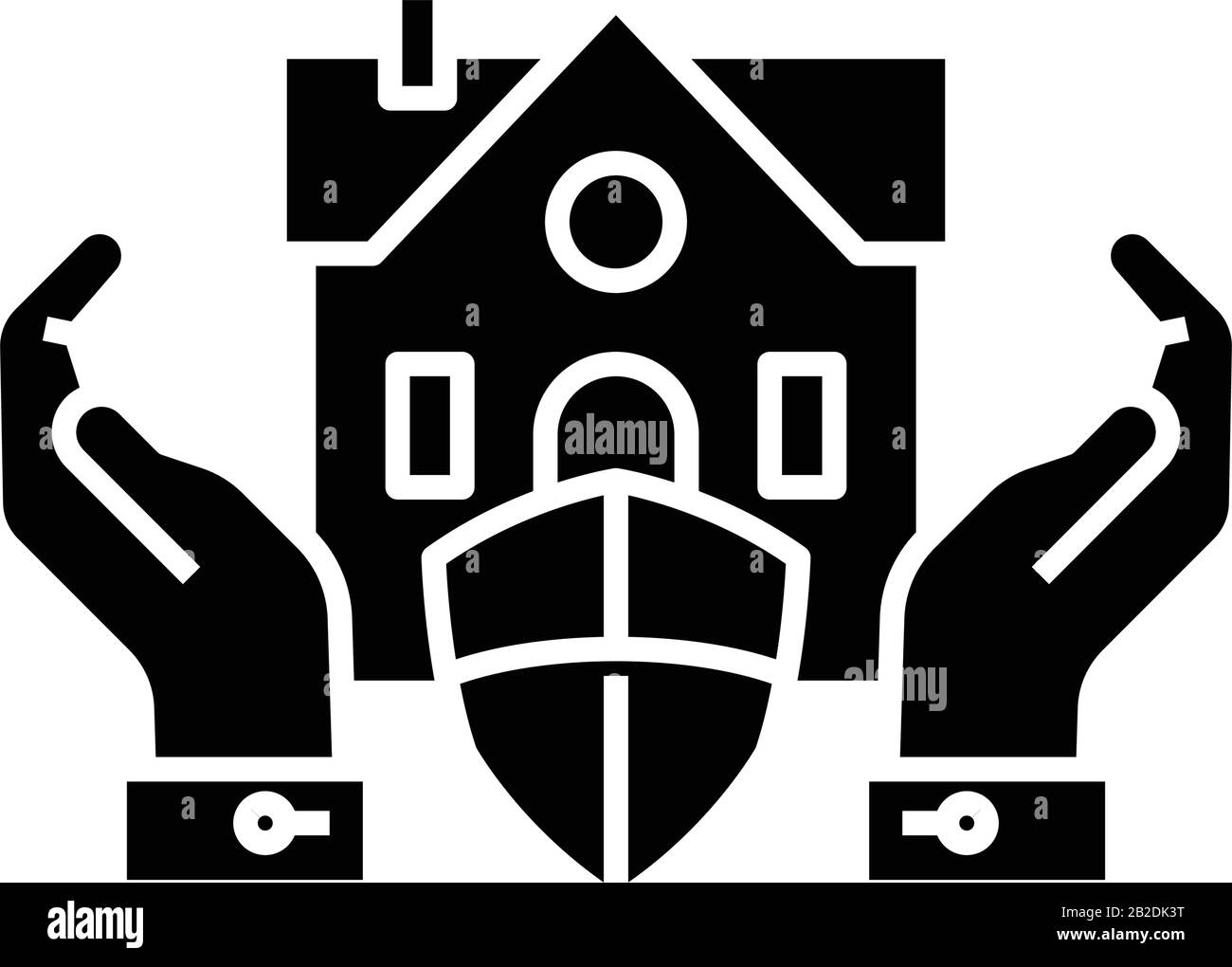 Protection symbol woman Black and White Stock Photos & Images - Alamy