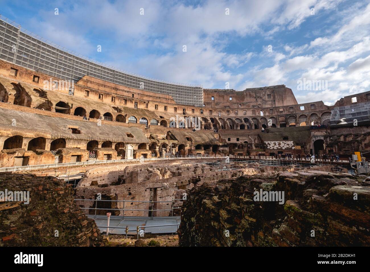 Colosseum view from inside Stock Photo - Alamy