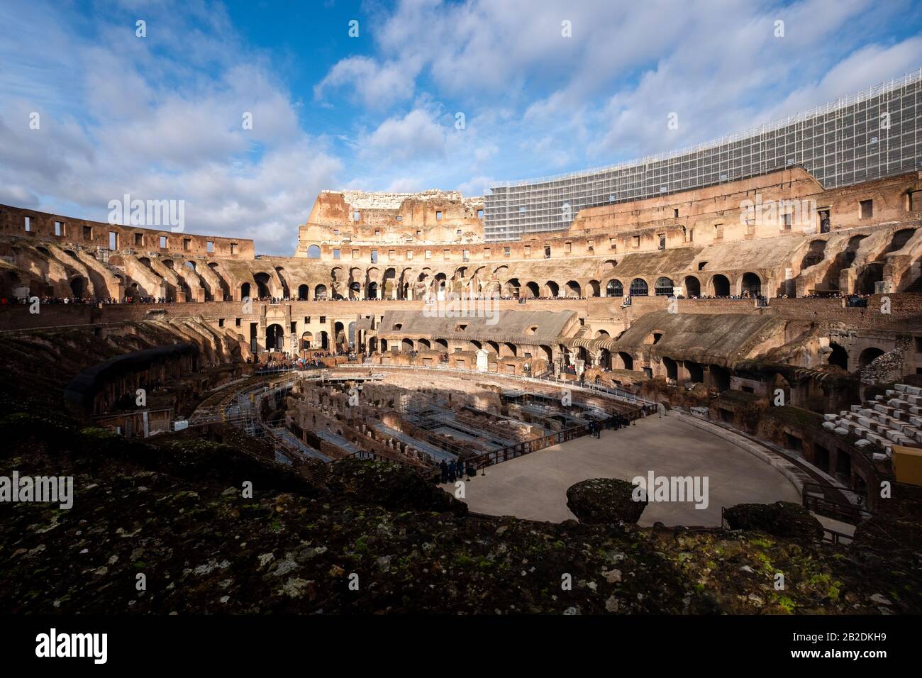 Colosseum view from inside Stock Photo - Alamy