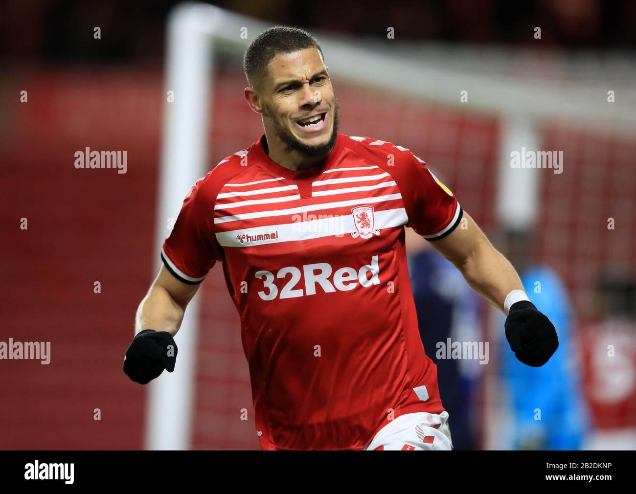 Middlesbroughs rudy gestede celebrates scoring hi-res stock photography ...