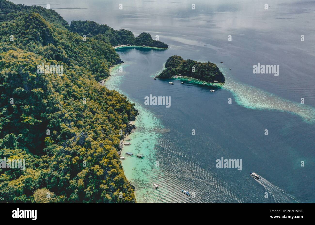 Aerial view of Coron island in Palawan, Philippines Stock Photo - Alamy