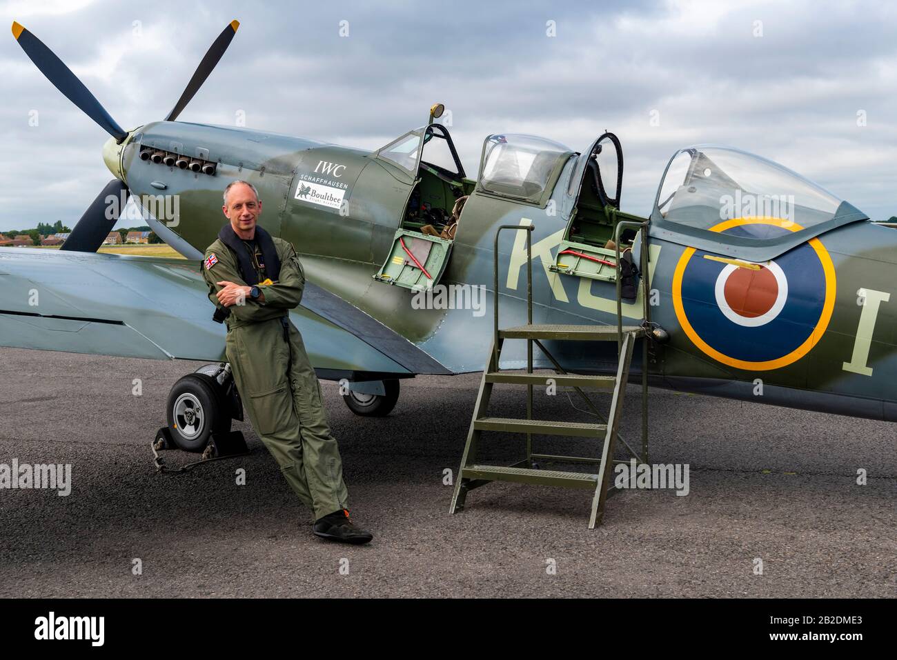 Jim Schofield, chief pilot at Boultbee Flight Academy with one of the ...