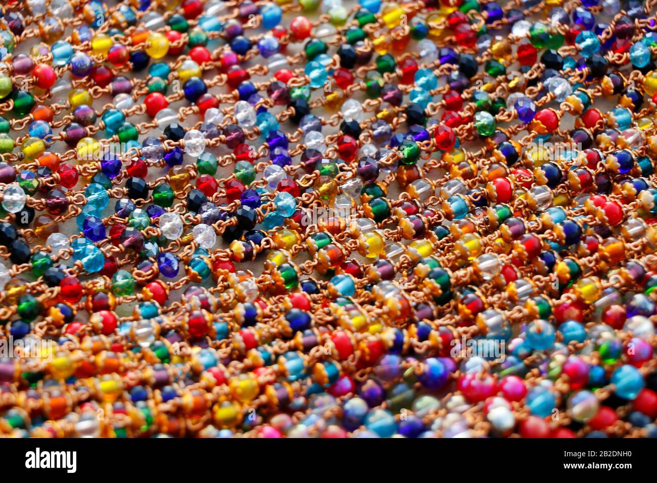 vibrant color jewelries from street stalls Stock Photo - Alamy