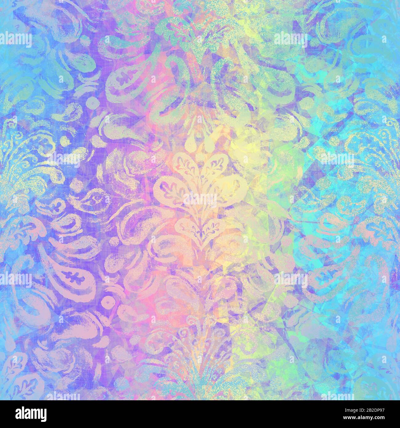 Vivid holographic foil rainbow neon seamless tile Stock Photo - Alamy