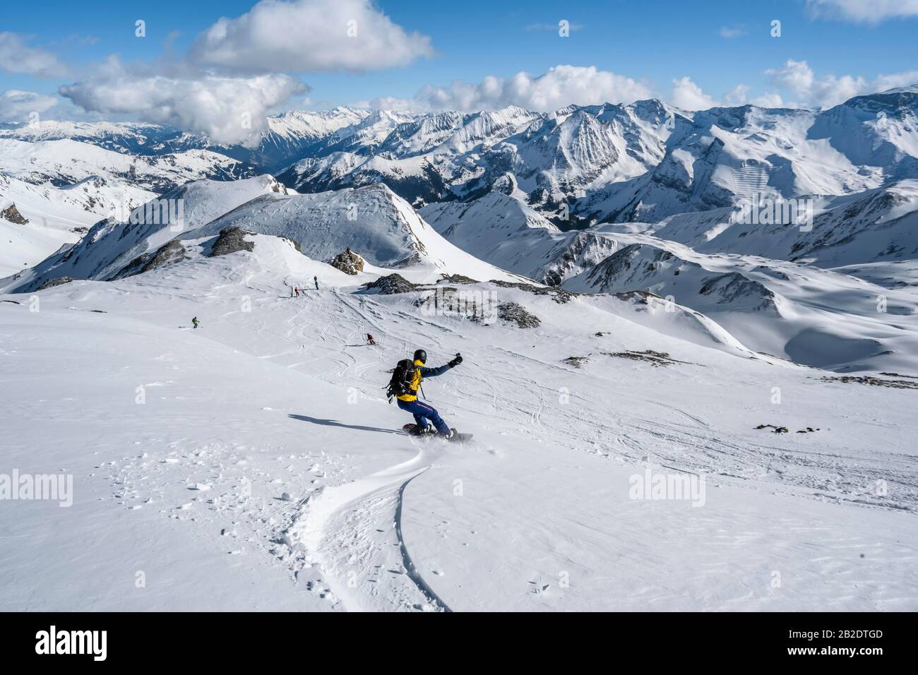 Splitboard tour in mountains hi-res stock photography and images - Alamy