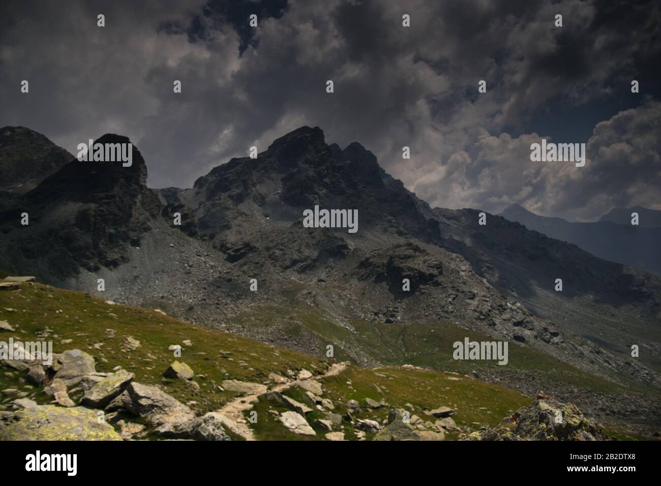 Mountain landscape in Italy Lombardy alps travel Stock Photo - Alamy