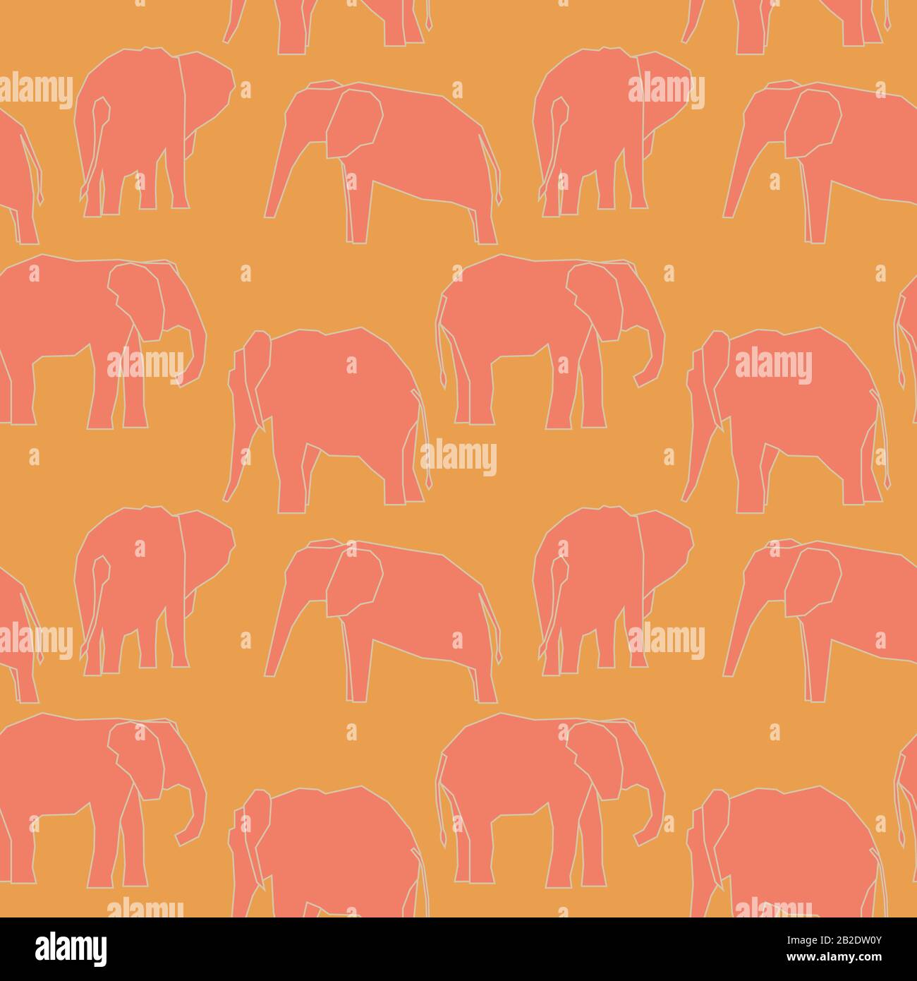 Vector elephants seamless pattern background Stock Vector Image & Art ...