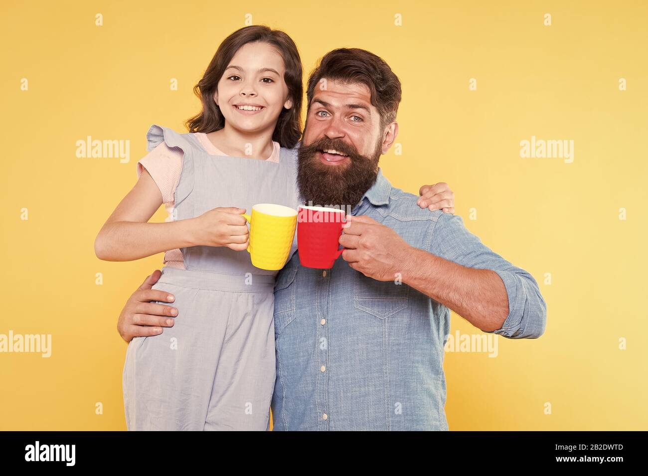 Tea party concept. Good morning. Having coffee together. Clinking cups ...