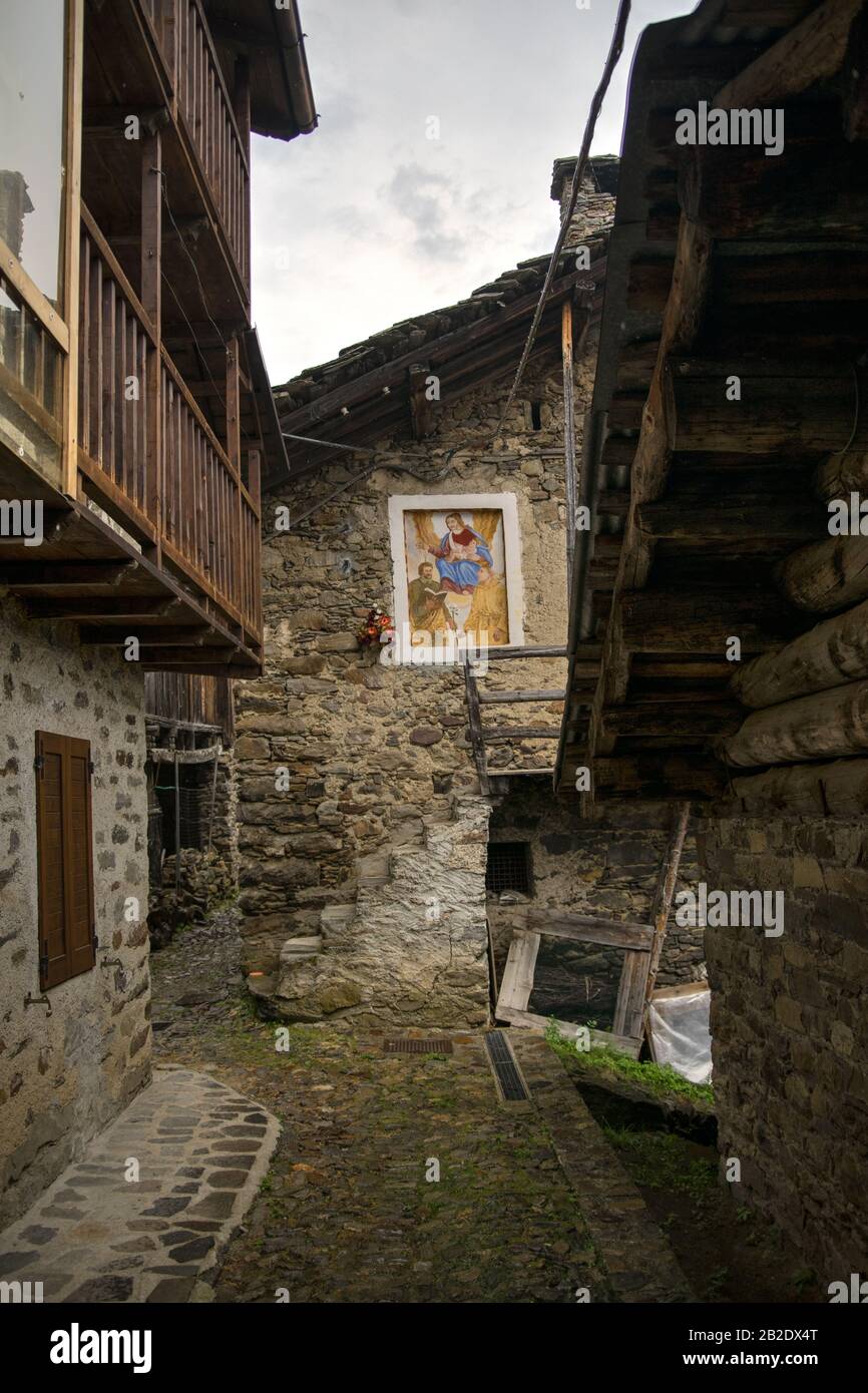 Old village houses in europe summer travel Stock Photo - Alamy