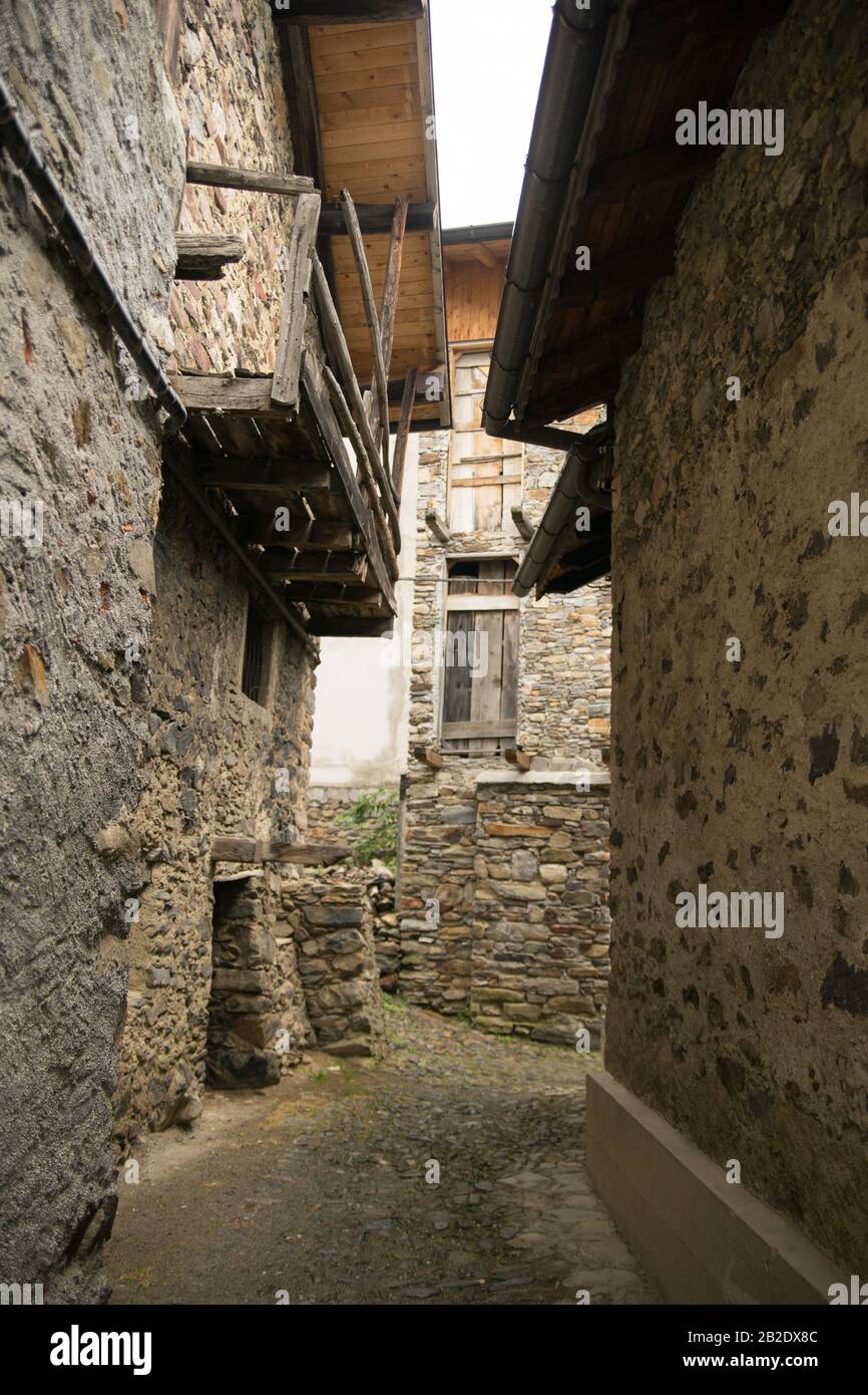 Old village houses in europe summer travel Stock Photo - Alamy