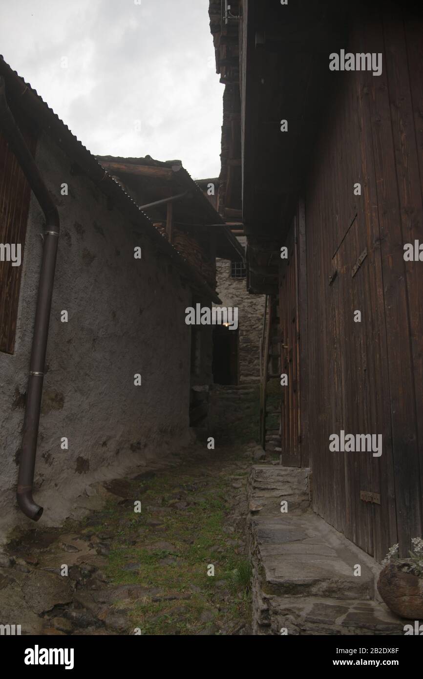 Old village houses in europe summer travel Stock Photo - Alamy